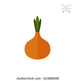 Onion Bulb Icon Stock Vector (Royalty Free) 613880048 | Shutterstock