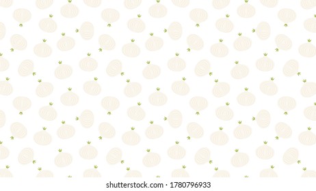 Onion Pattern Wallpaper Onion On White Stock Vector (Royalty Free ...
