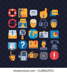 Pixel Art Web Icons Set Maps Stock Vector (Royalty Free) 773965825 ...