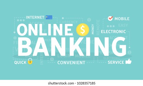 Online Banking Concept Illustration Idea Fast 스톡 벡터(로열티 프리) 1028357185 ...