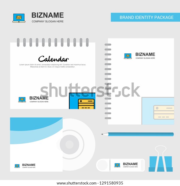 Online banking Logo, Calendar Template, CD Cover, Diary and USB Brand ...