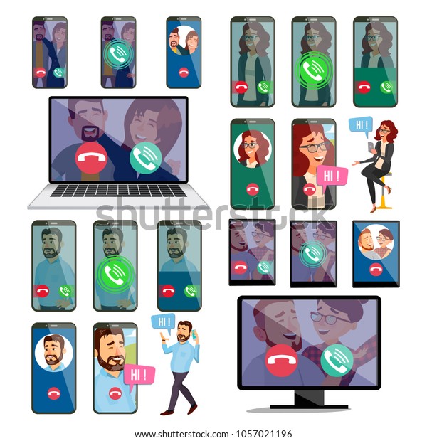 Online Call Vector Voip Technology Voice Stock Vector (Royalty Free ...