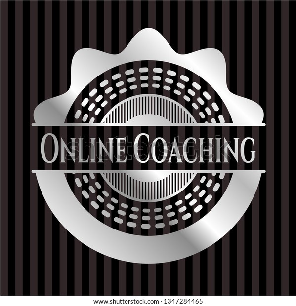 Online Coaching Silver Badge Emblem Stock Vector (Royalty Free ...