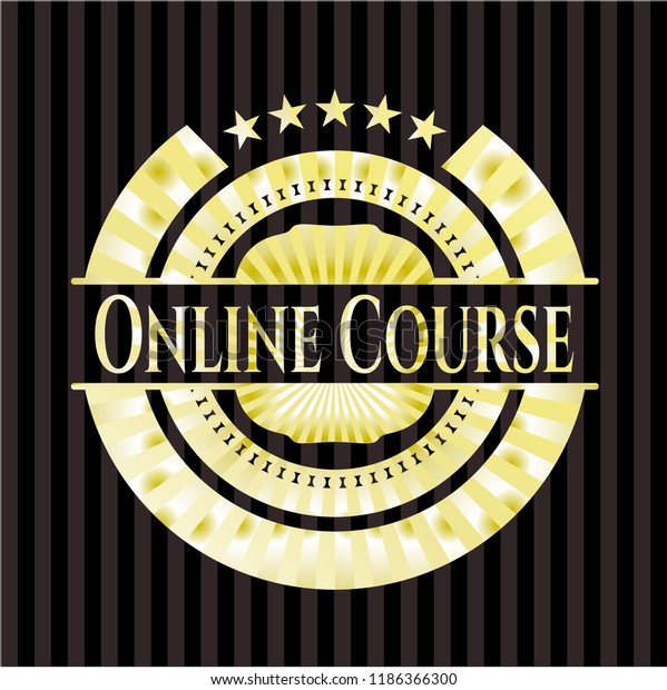 Online Course Shiny Badge Stock Vector (Royalty Free) 1186366300 ...