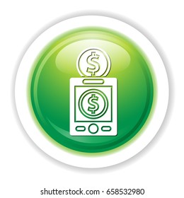 Online Dollar Payment Icon Stock Vector (Royalty Free) 658532980 ...