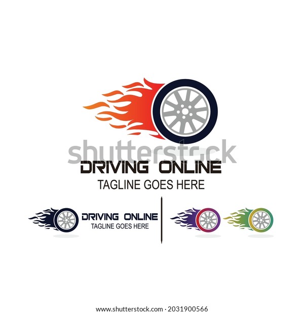 Online Drive Logo Template Drive Learn Stock Vector (Royalty Free ...