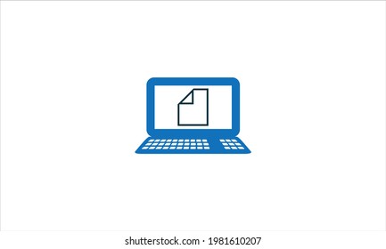 Online Education Computer Book Logo Designs Stock Vector (Royalty Free ...