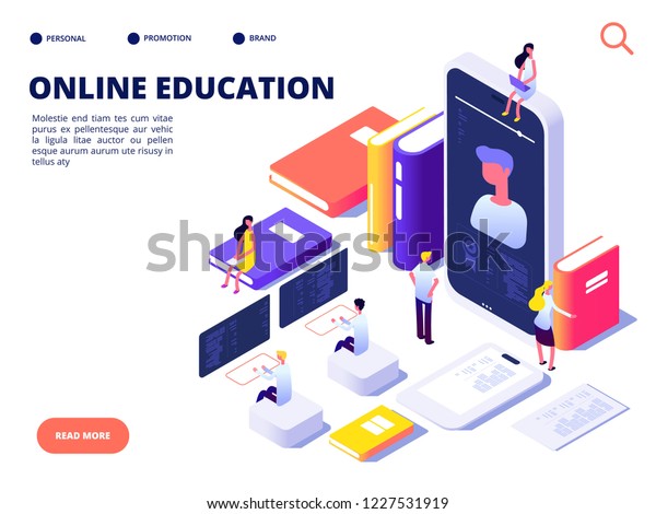 Online Education Concept Internet Class Training: เวกเตอร์สต็อก (ปลอด ...