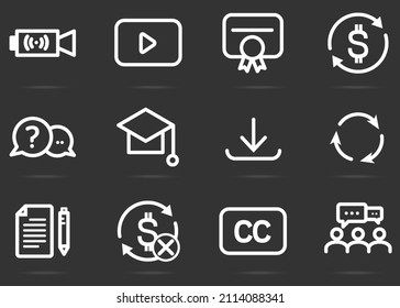 546 Online learners icon Images, Stock Photos & Vectors | Shutterstock