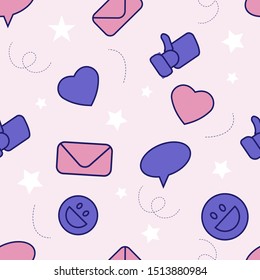 Online Fun Networking Internet Social Media Stock Vector (Royalty Free ...