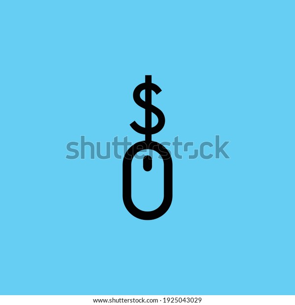 Online Income Logo Computer Mouse Cable Stock Vector (Royalty Free ...