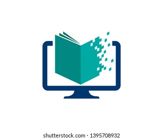 Online Library Logo Template Icon Symbol Stock Vector (Royalty Free ...