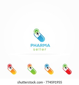 Online Pharma Store Logo Stock Vector (Royalty Free) 774591955 ...