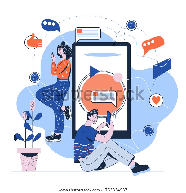 Online Review Concept Mobile App Feedback Stock Vector (Royalty Free ...