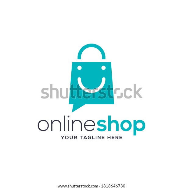 Online Shop Logo Designs Template Shopping Stock Vector (Royalty Free ...