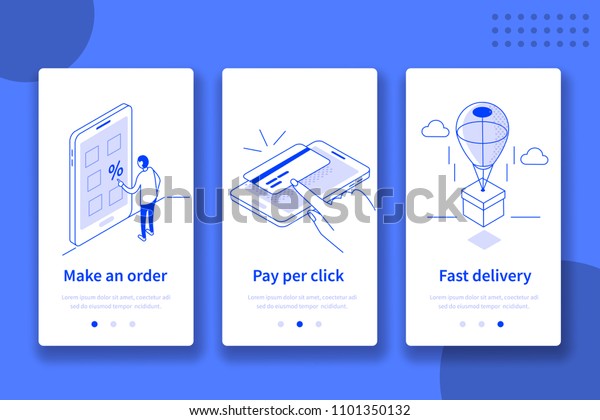 Online shop website or mobile application template. Can use for web ...