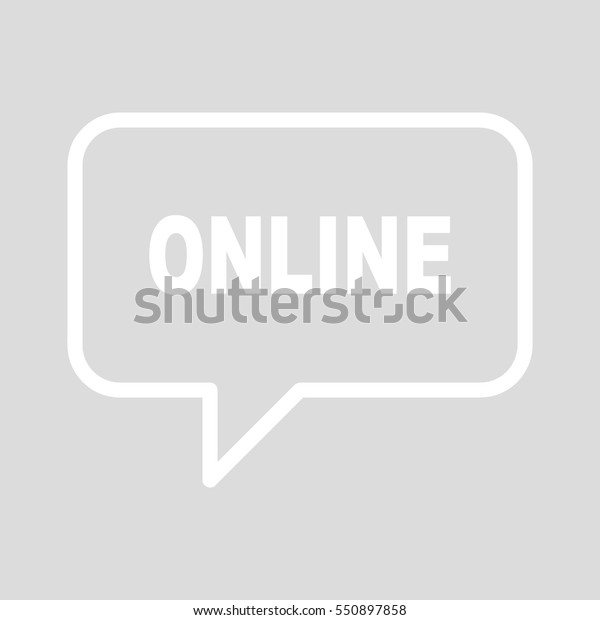 Online Speech Bubbles Stock Vector (Royalty Free) 550897858 | Shutterstock