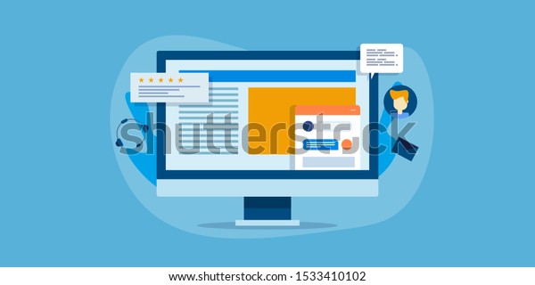 Online Support Live Chat Support Customer Stock Vector (Royalty Free ...