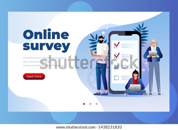 Online Survey Vector Illustration Concept People Stock Vector (Royalty ... Online Survey Vector Illustration Concept People Stock Vector (Royalty ...