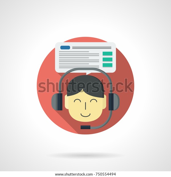 Online Training Detailed Flat Icon Stock Vector (Royalty Free ...