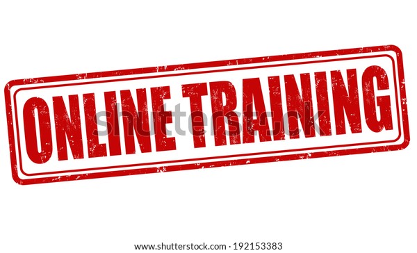 Online Training Grunge Rubber Stamp On Stock Vector (Royalty Free ...