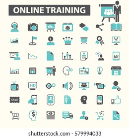 Online Training Icons Stock Vector (Royalty Free) 403642705 | Shutterstock