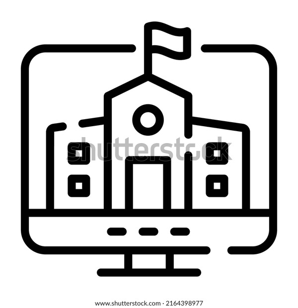 Online University Doodle Design Stock Vector (Royalty Free) 2164398977 ...