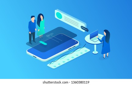 Online Virtual Doctor 3d Template Isometric Stock Vector (Royalty Free ...