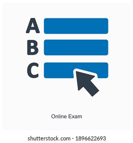 Online Virtual Exam Icon Concept Stock Vector (Royalty Free) 1896622693 ...