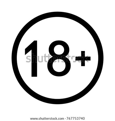 Only 18 Years Age Icon เวกเตอร์สต็อก (ปลอดค่าลิขสิทธิ์) 767753740 ...