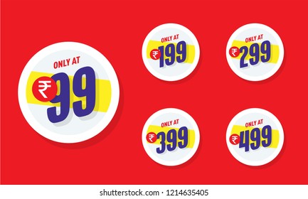 Only 99 Vector Illustration Badges Under Stock Vector (Royalty Free ...