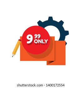 Only 999 Dollars Design Flat Style Stock Vector (Royalty Free ...