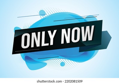 Only Now Word Concept Vector Illustration Stock Vector (Royalty Free ...