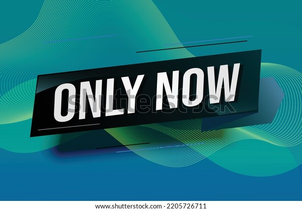 Only Now Word Concept Vector Illustration Stock Vector (Royalty Free ...