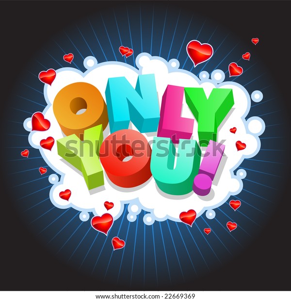 Only You Love Logo Lovers Stock Vector (Royalty Free) 22669369 ...