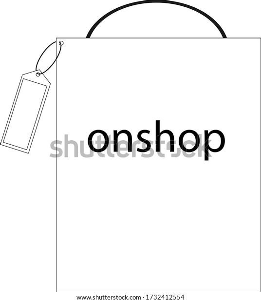 Onshop Logo Design Vector Stock Stock Vector (Royalty Free) 1732412554 ...