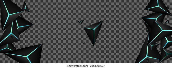 Onyx Facet Background Transparent Vector Jet Stock Vector (Royalty Free ...