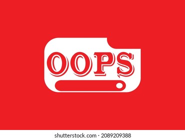 Oops Letter Logo Icon Design Template Stock Vector (Royalty Free ...