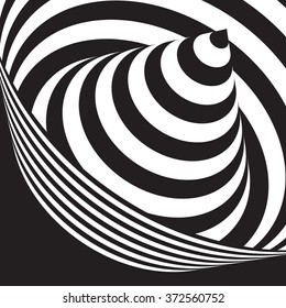 Op Art Cone Stock Vector (Royalty Free) 372560752 | Shutterstock