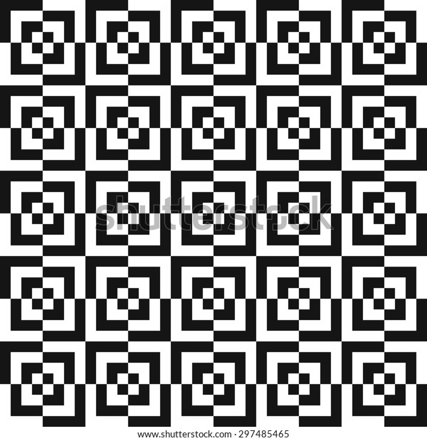 Op Art Geometric Pattern Squares Stock Vector (Royalty Free) 297485465