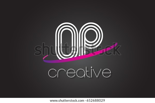 Op O P Letter Logo Lines Stock Vector (Royalty Free) 652688029 ...
