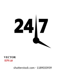 Open 24 Hours Vector Stock Vector (Royalty Free) 1189033939 | Shutterstock