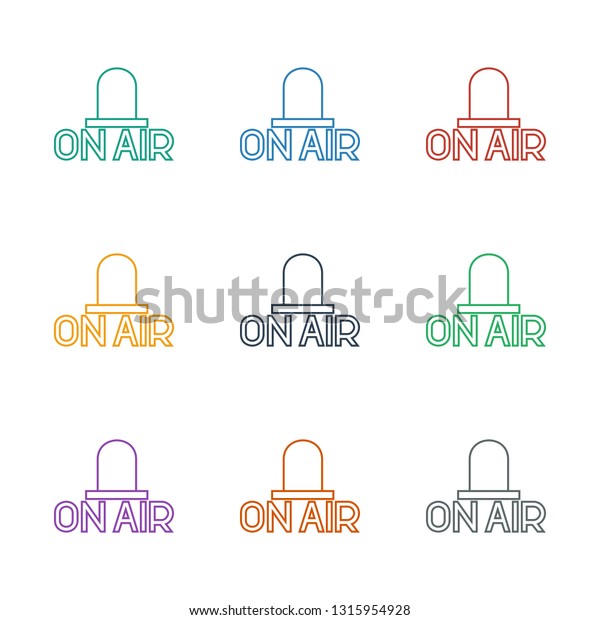 Open Air Icon White Background Editable Stock Vector (Royalty Free ...