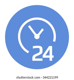 Open Around Clock Icons Stock Vector (Royalty Free) 374177767