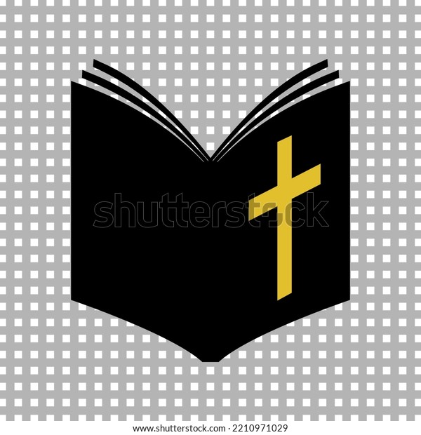 Open Bible Icon Holy Book Golden Stock Vector (Royalty Free) 2210971029 ...