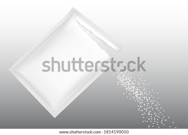 Open Blank Sachet Packaging Dry Product Stock Vector (Royalty Free ...