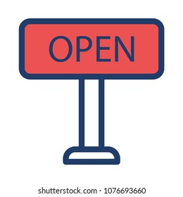 Open Board Sign Stock Vector (Royalty Free) 1076693660 | Shutterstock