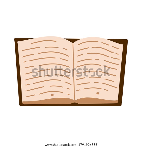 Open Book Abstract Text View Top Stock Vector (Royalty Free) 1791926336 ...
