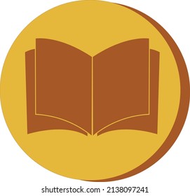 Open Book Brown Graphic Simple Stock Vector (Royalty Free) 2138097241 ...