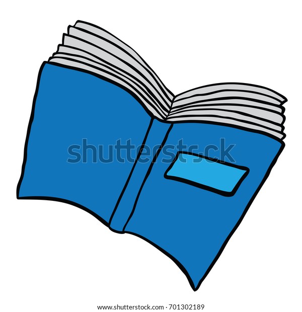 Open Book Cartoon Illustration Isolated On Stock Vector (Royalty Free ...